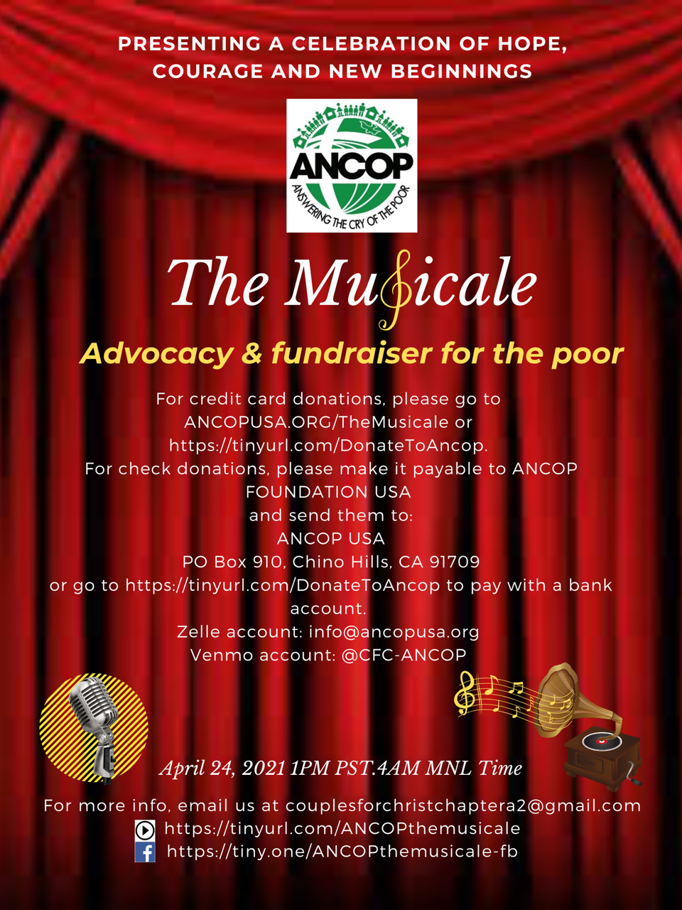 ANCOP The Musicale. A Celebration of Hope, Courage, and New Beginnings ...